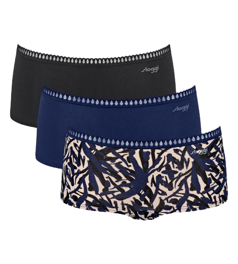 Sloggi Go Crush Dames Short 3-Pack Red - Light Combination M005 ...