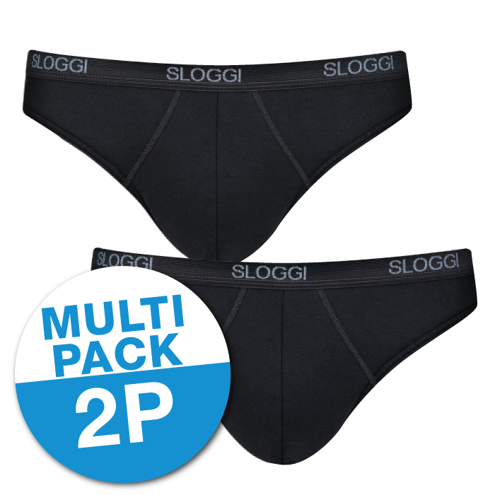 Sloggi MEN Basic Heren Mini 2-Pack Zwart 0004 voordelig online kopen ...