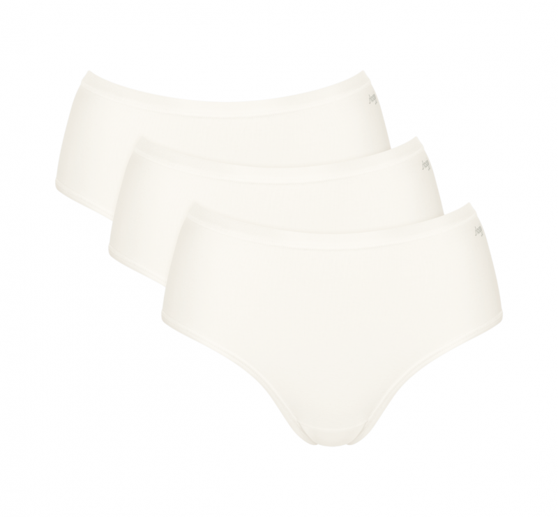 Sloggi GO Daily Cotton Dames Midi 3-Pack Silk White 00GZ voordelig ...