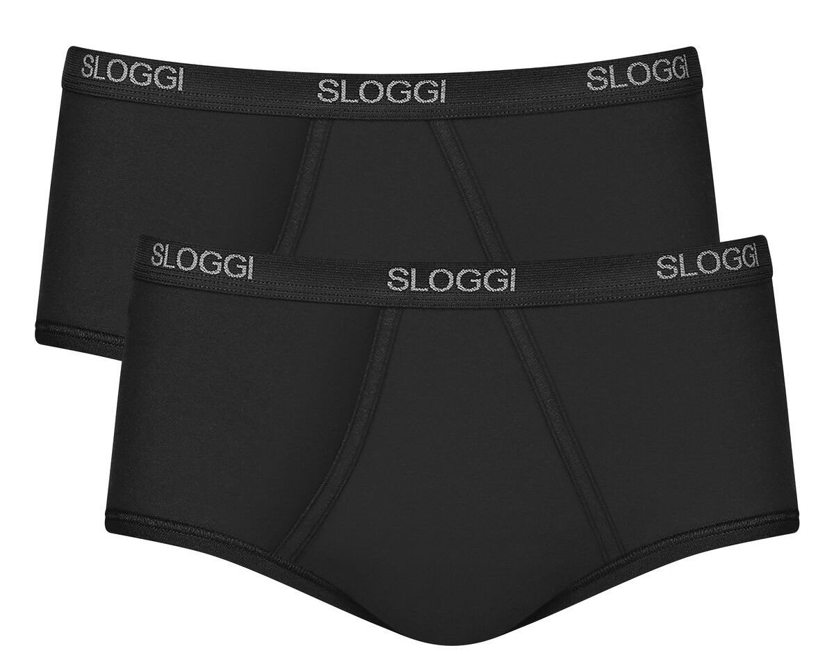 Sloggi MEN Basic Heren Maxi 2-Pack Black 0004 voordelig online kopen | Sloggies