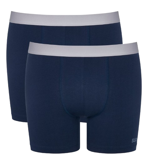 Sloggi MEN Go ABC Heren Short Met Lange Pijpjes 2-Pack Navy 00RA ...