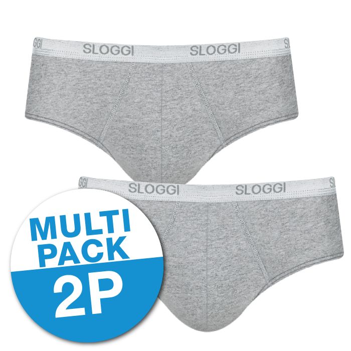 Sloggi MEN Basic Heren Midi 2-Pack Grijs 0034 voordelig online kopen ...